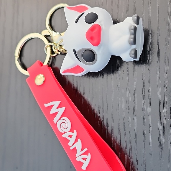 Disney | Accessories | Disneys Moana Pua Inspired Wristlet Keychain ...